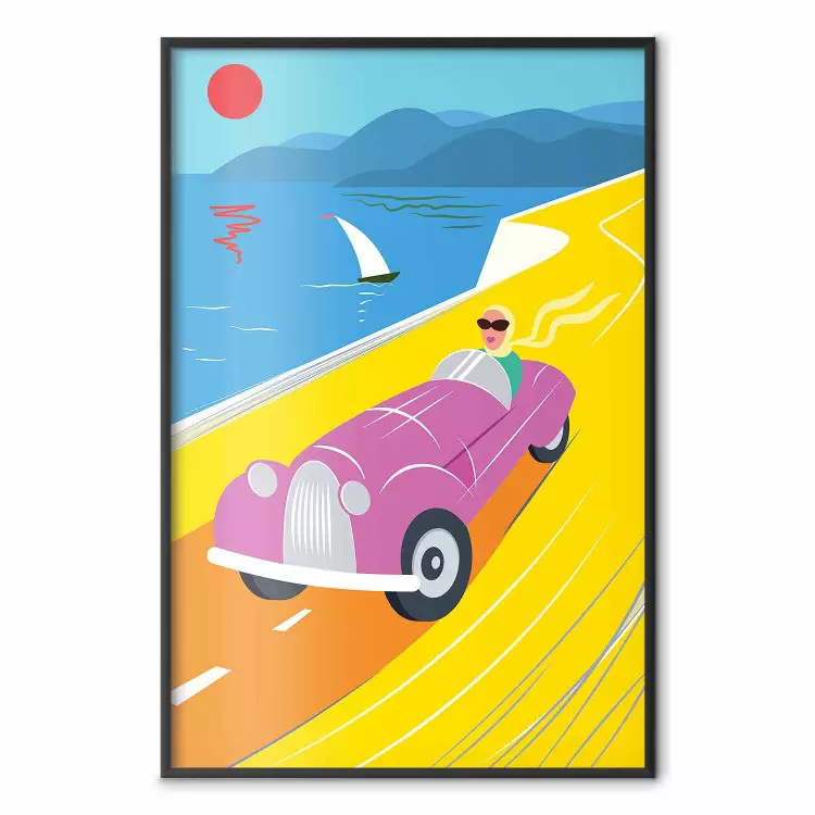 Plakat Kolorowy rajd [Poster] na ścianę - sklep bimago