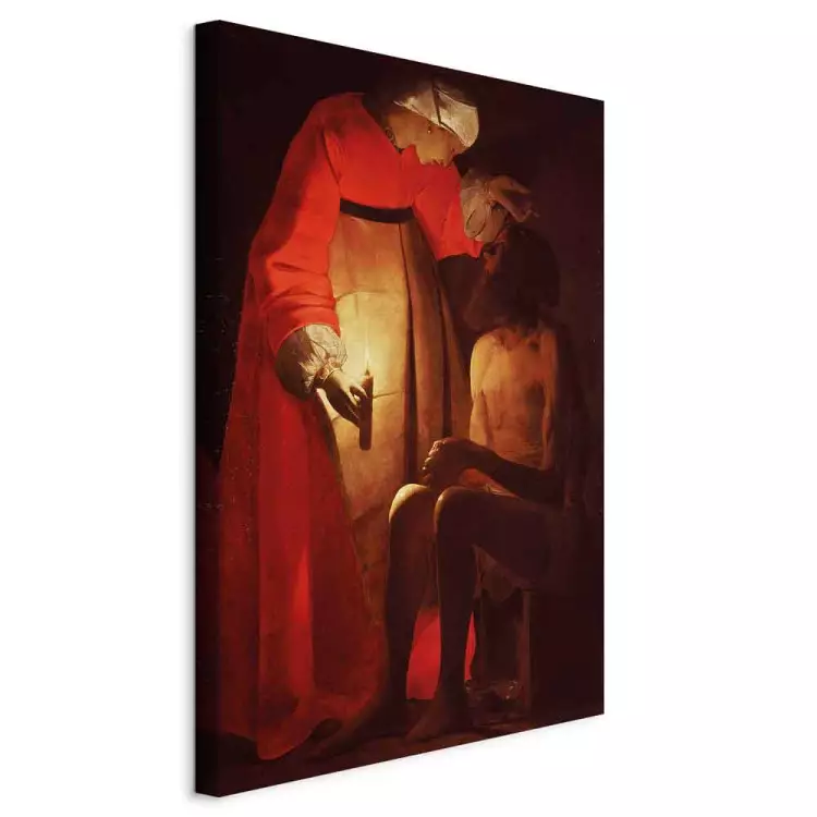 Reprodukcja Georges de La Tour - Hiob wyśmiewany przez żonę - obraz na ...