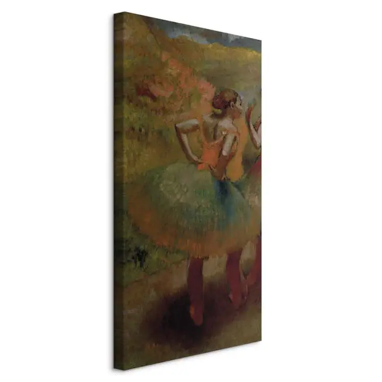 Reprodukcja Edgar Degas - Tancerki ubrane w zielone spódnice - obraz na ...