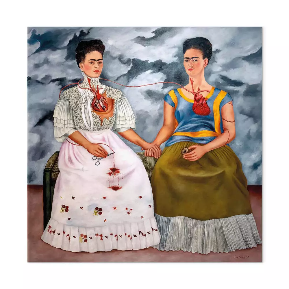 Reprodukcja Dwie Fridy - obraz na ścianę malarza: Frida Kahlo - sklep ...