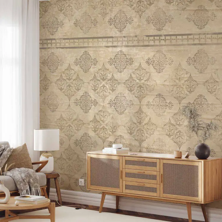 Fototapeta Wysłużona barokowa tapeta na ścianę - Ornamenty - sklep bimago